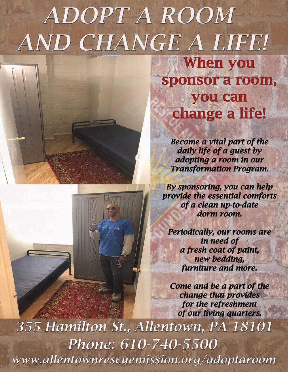 Adopt a Room - Allentown Rescue Mission